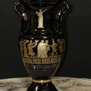 Vintage Vase Made in Greece 24 Karat Gold 7.5" - Etsy