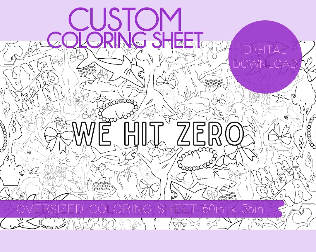 CUSTOM Coloring Sheet | Custom Coloring Table Cloth | Custom Coloring ...