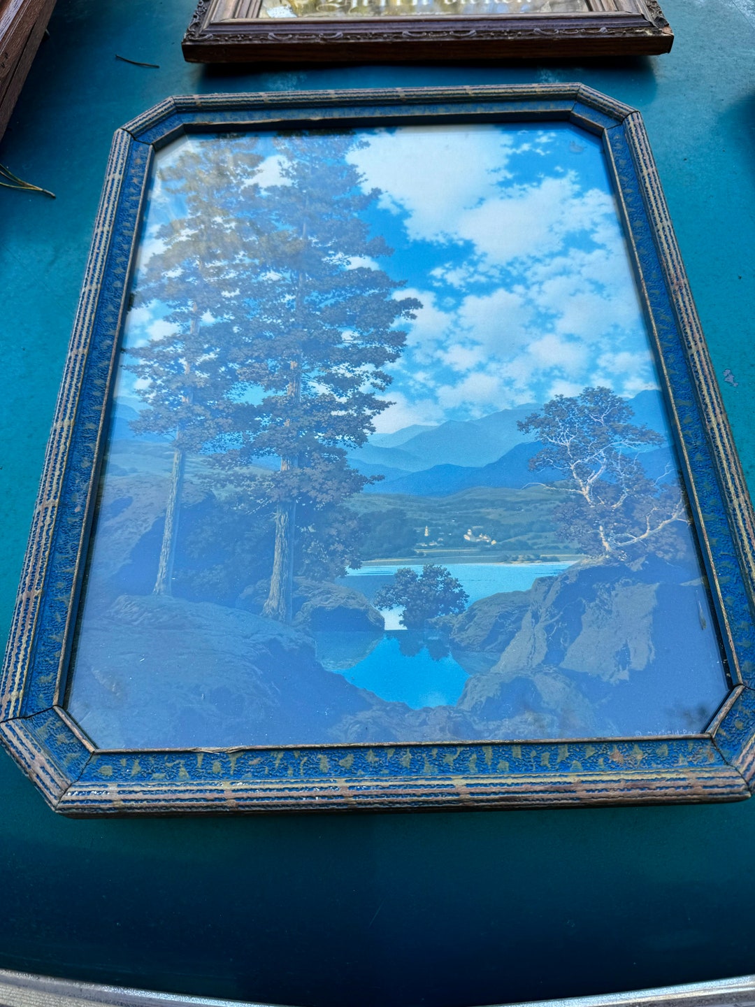 Early Vintage Original Maxfield Parrish thy Templed Hills Original ...