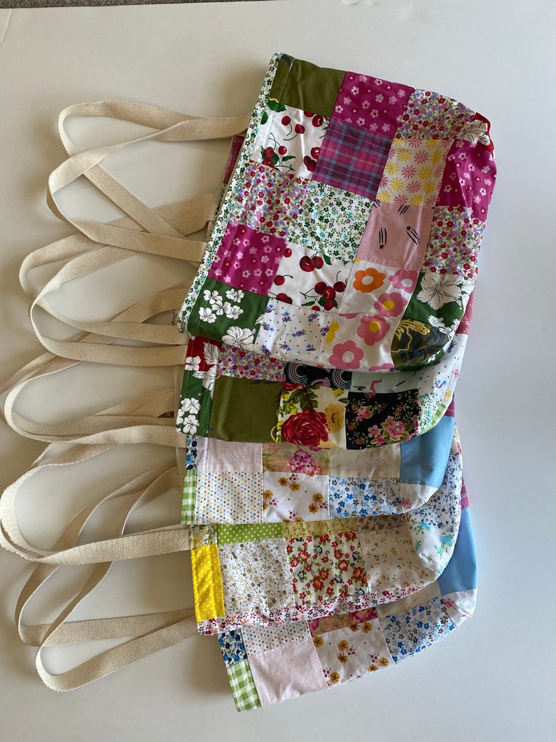 Handmade, Upcycled, Recycled, Sustainable, Reversible Tote Bag - Etsy UK