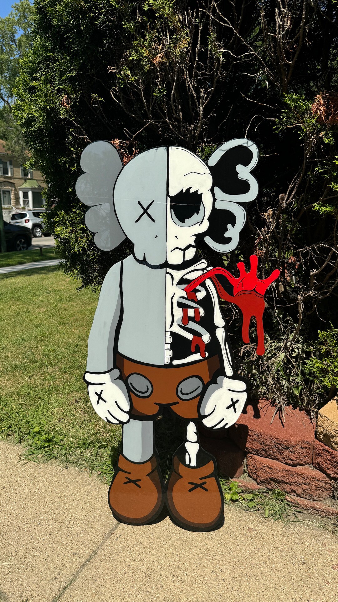 4ft KAWS Companion Wood Art Wall Art Hypebeast Wall Art Hypebeast Wall ...