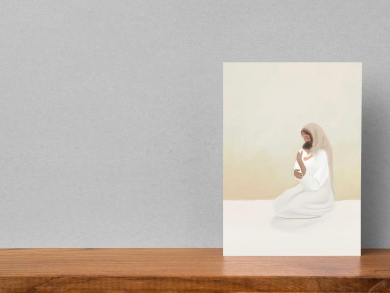 Jesus Holding Baby Sympathy Card, Miscarriage Memorial Gift - Etsy