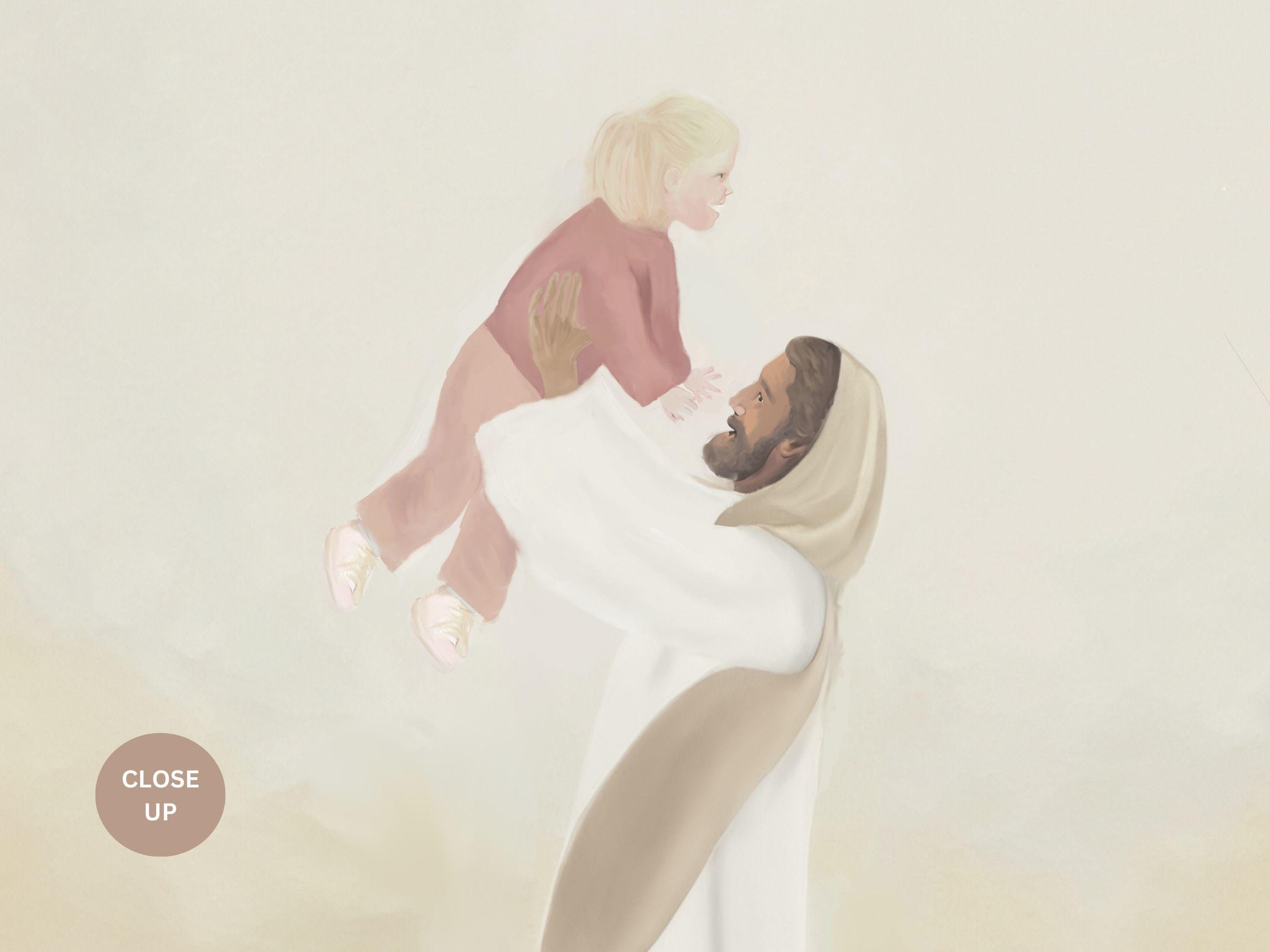 Jesus With Child Art Prints: Modern Christian Nursery Decor (set of 3 ...