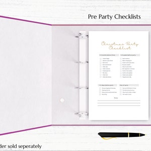 Christmas Party Planner Checklist for Holiday Party, Christmas Party ...
