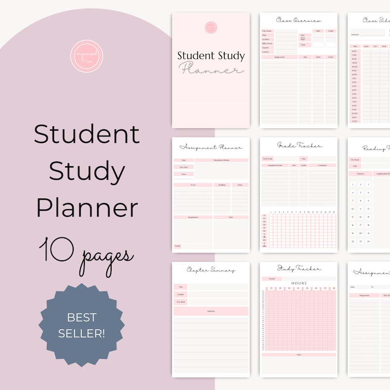 Student Planner - Etsy
