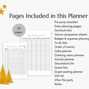 Christmas Party Planner Checklist for Holiday Party, Christmas Party ...