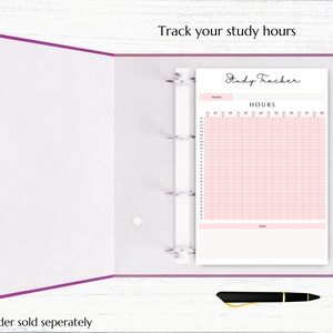 Student Study Planner, Study Planner, College Student Planner, School Planner, Student Printable ...