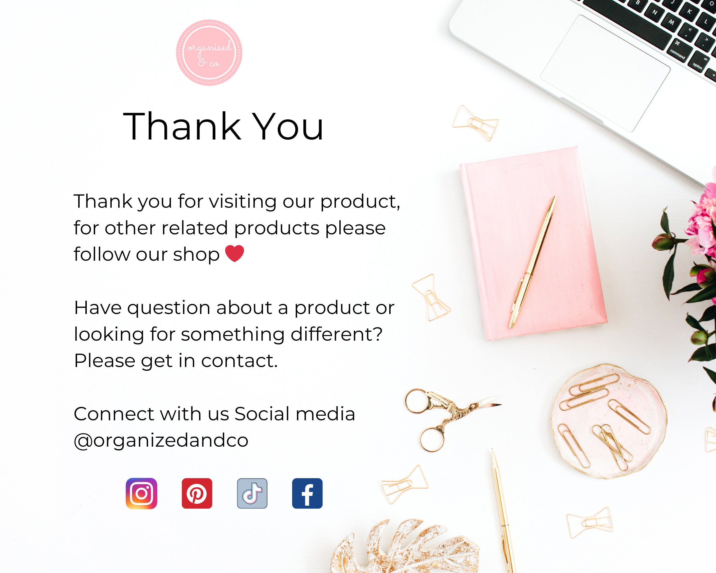 Thank You Card for Small Business, Editable Canva Template, Etsy ...