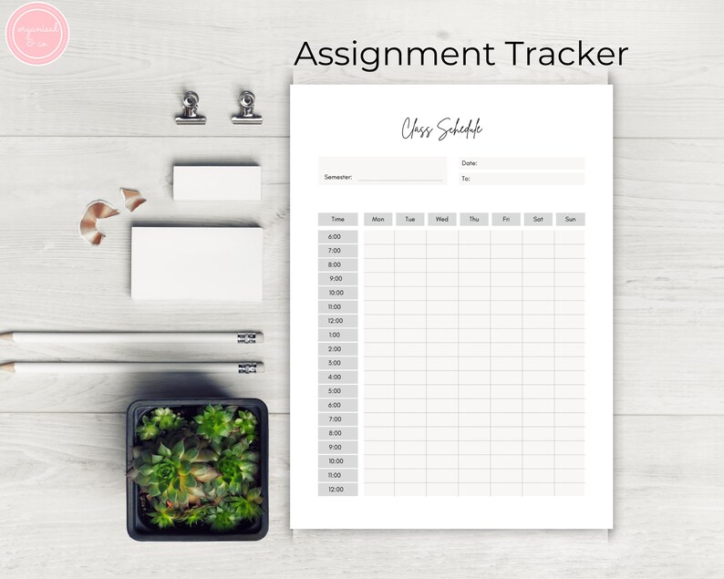 Student Study Planner, Study Planner, College Student Planner, School ...