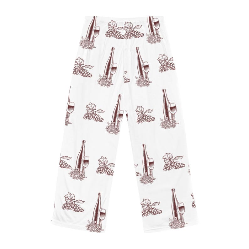 Wine Pajama Pants, Cozy Lounge Wear, Red Wine Lover Gift, Comfy ...