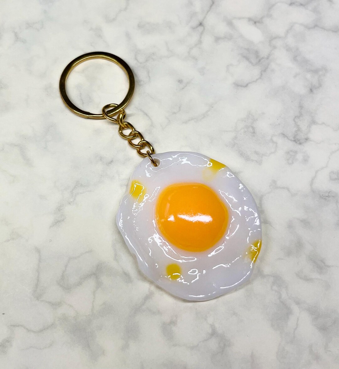 Keychain With Fried Egg – Funny and Original Accessory for Keys - Etsy