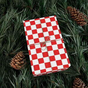 Checkered Wrapping Paper Checkered Pattern Checkerboard Geometric ...