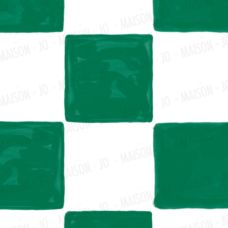 Green Checkered Wrapping Paper Checker Pattern Gift Wrap Checkerboard ...