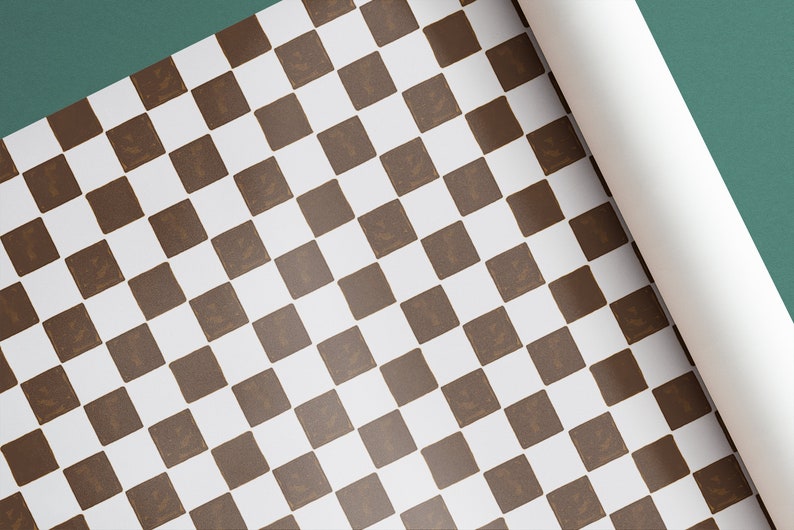 Checkered Wrapping Paper Checkered Pattern Checkerboard Geometric ...