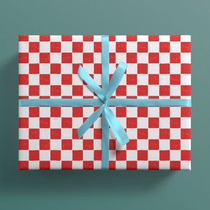 Checkered Wrapping Paper Checkered Pattern Checkerboard Geometric ...