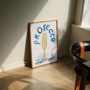 Prosecco Poster Prosecco Print Prosecco Art Champagne Wall Art Eclectic ...