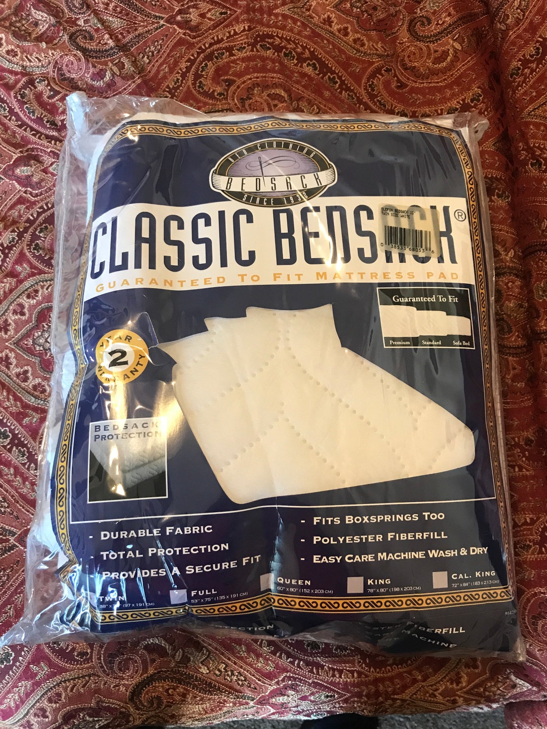 Bedsack Twin Size Mattress Pad - Etsy