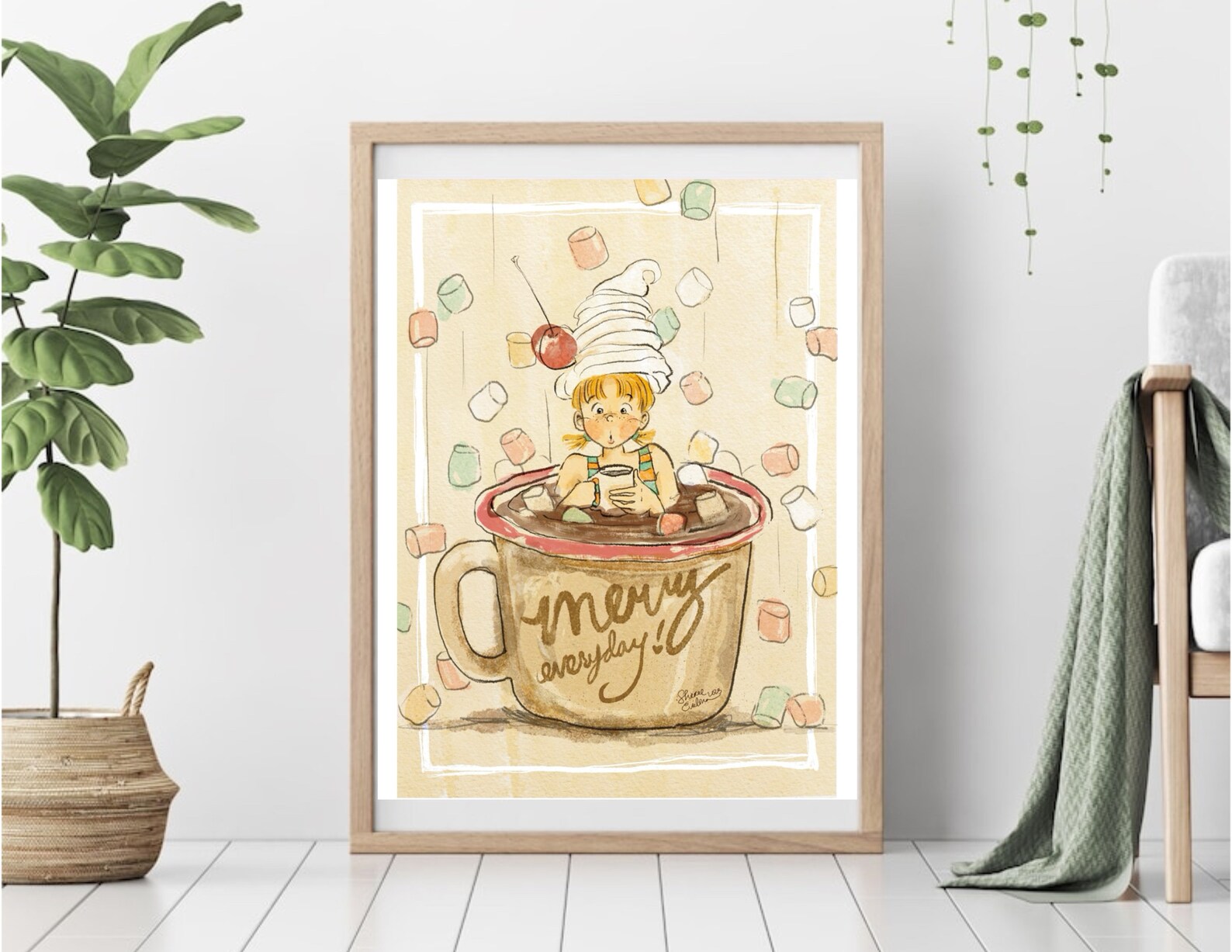 Digital Coloring Wall Art | Printables | Coloring Page | Cozy Coloring ...