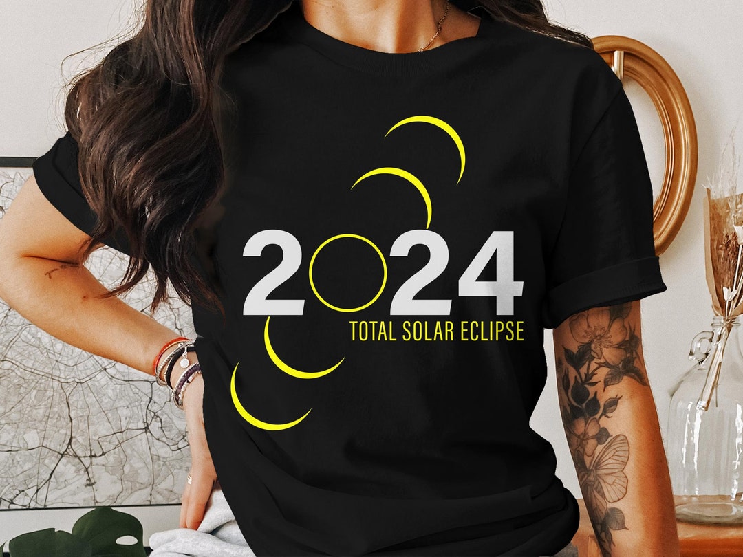 Solar Eclipse 2024 T-shirt, Solar Eclipse 2024 Tee, Astronomy T-shirt ...