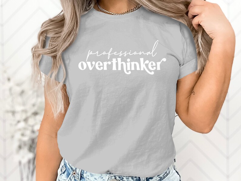 Professional Overthinker Funny Quote T-shirt, Unisex Cotton Tee, Casual ...