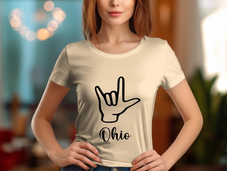 Ohio Sign Language Hand Gesture T-shirt, Rock Music Lover Tee, Unisex ...