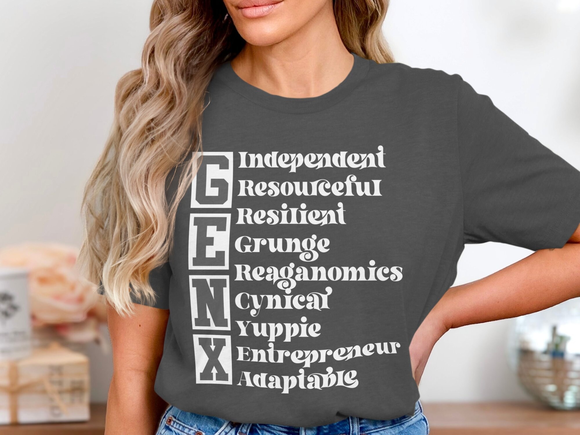 Generation X Traits T-shirt, Gen X Millennials Tee, Independent ...