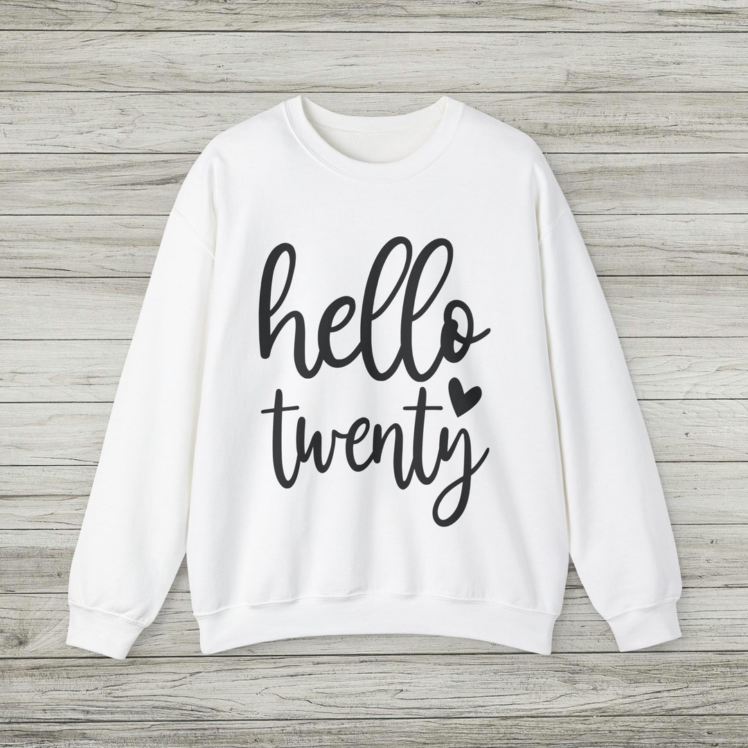 Hello Twenty UNISEX FIT 20th Birthday Shirt, Hello 20, Hello Twenty ...