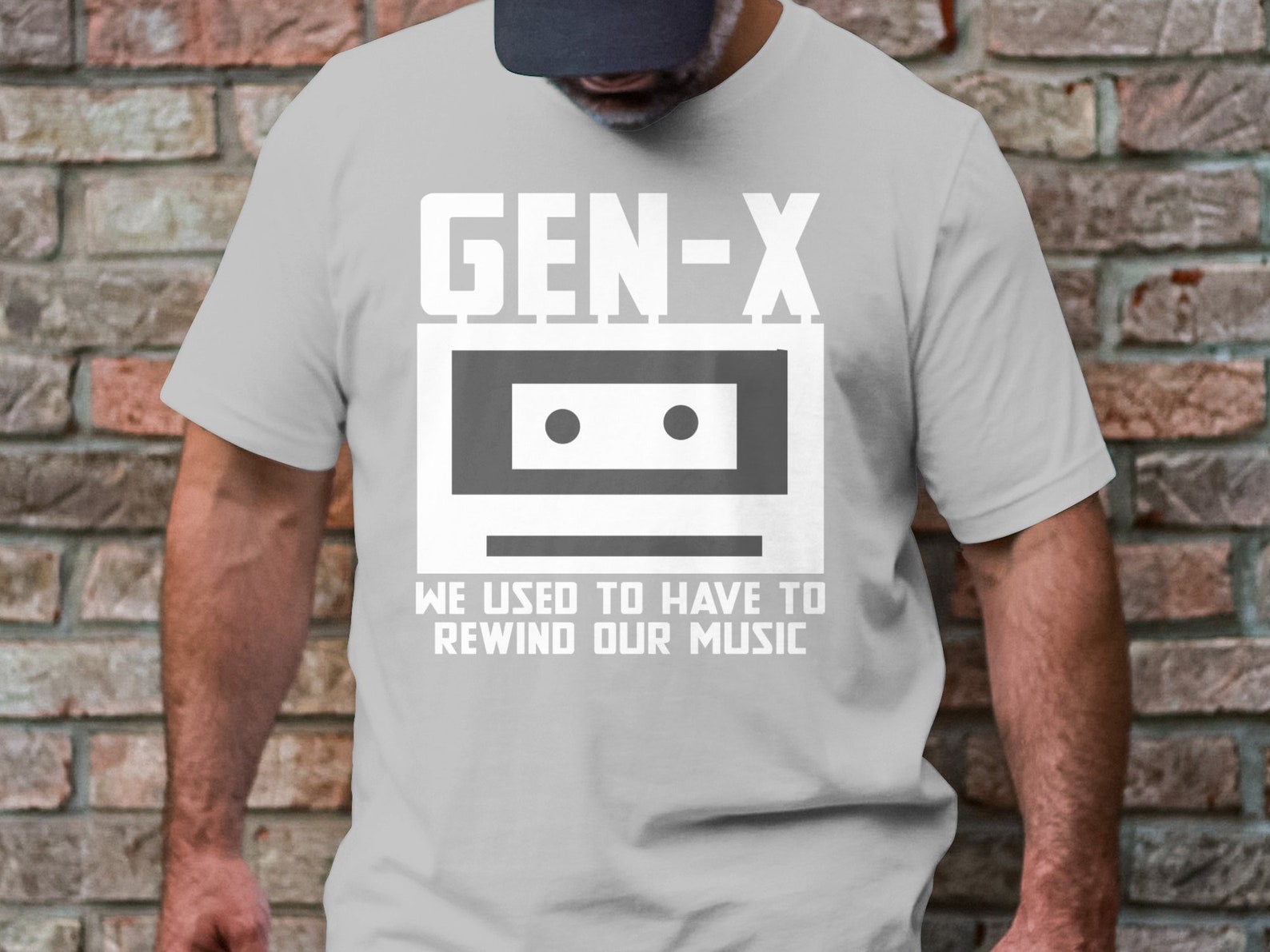 Retro Gen-x Cassette Tape T-shirt or Sweatshirt, Funny Gen-x Rewind Our ...