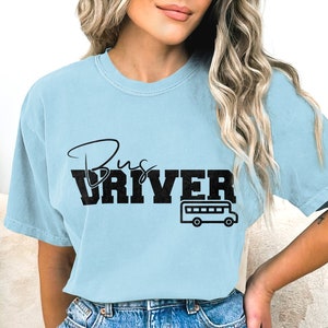 Unisex Bus Driver T-shirt, Public Transport Fan Apparel, Casual ...