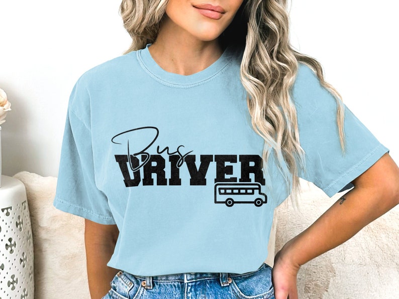 Unisex Bus Driver T-shirt, Public Transport Fan Apparel, Casual ...