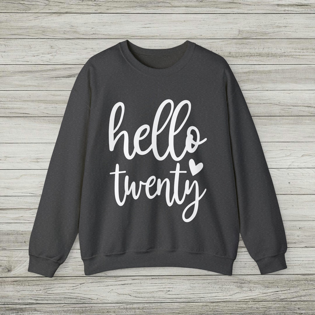 Hello Twenty * UNISEX FIT * 20th Birthday Shirt, Hello 20, Hello Twenty ...