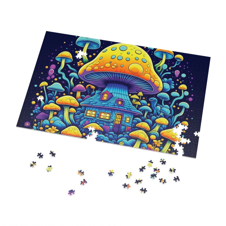 Mushroom Cottagecore Jigsaw Puzzle 30 110 252 500 1000 Piece T