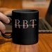 Colorful RBT Letters Mug, Artistic Rainbow Text Coffee Cup, Unique ...