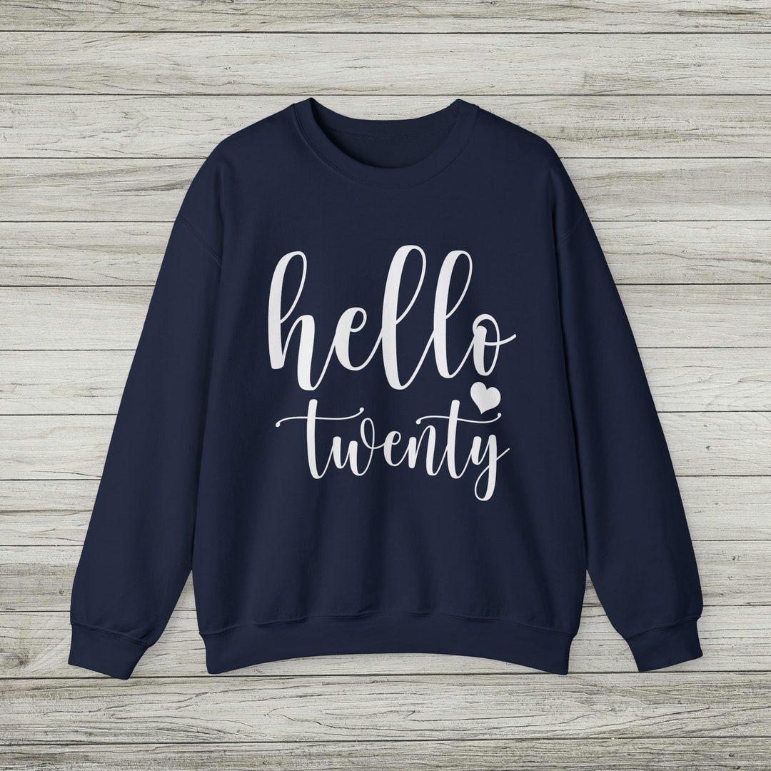 Hello Twenty * UNISEX FIT * 20th Birthday Shirt, Hello 20, Hello Twenty ...