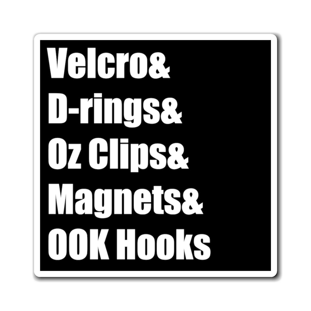 MAGNET Velcro, D-rings, Oz Clips, Magnets, OOK Hooks Perfect for Art ...