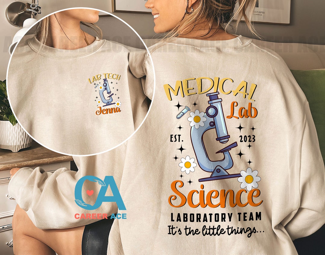 Science Sweatshirt Custom Lab Technician Shirt Laboratory - Etsy