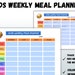 Kids Weekly Meal Planner, Colorful Design, Schedule, Food Tracker, Kids ...
