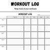 Simple Minimalist Workout Schedule, Monthly Tracker, Fillable PDF ...