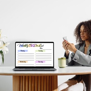 To Do List Template, Task Tracker, Daily Log, Weekly Lists, Work ...