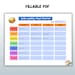Kids Weekly Meal Planner, Colorful Design, Schedule, Food Tracker, Kids ...