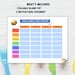 Kids Weekly Meal Planner, Colorful Design, Schedule, Food Tracker, Kids ...