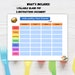 Kids Weekly Meal Planner Colorful Design Schedule Food - Etsy