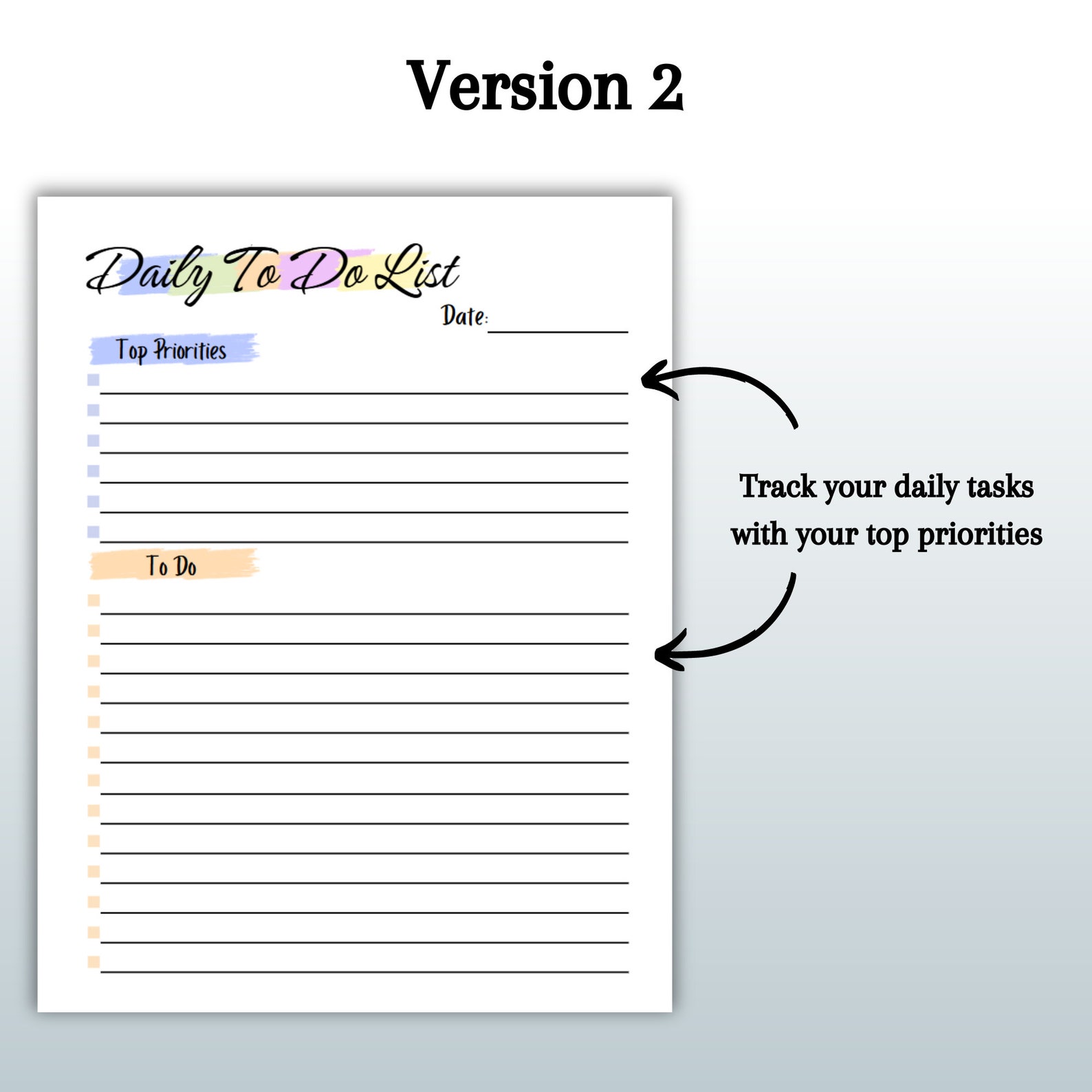 To Do List Template, Task Tracker, Daily Log, Weekly Lists, Work ...