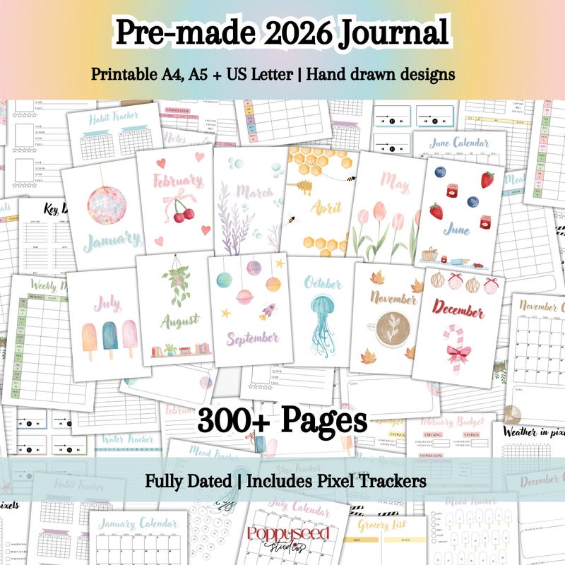 Bullet Journal 2026 - Etsy