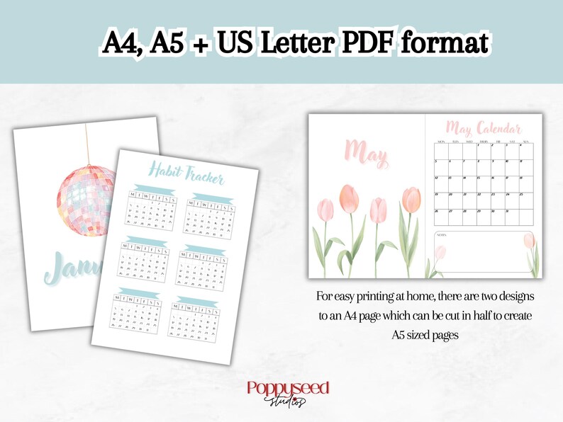 2026 Premade Bullet Journal Printable Bujo Journal Template Colorful ...
