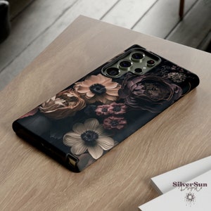 Dark Academia Aesthetic Floral Gothic Dual Layer Tough Phone Case ...