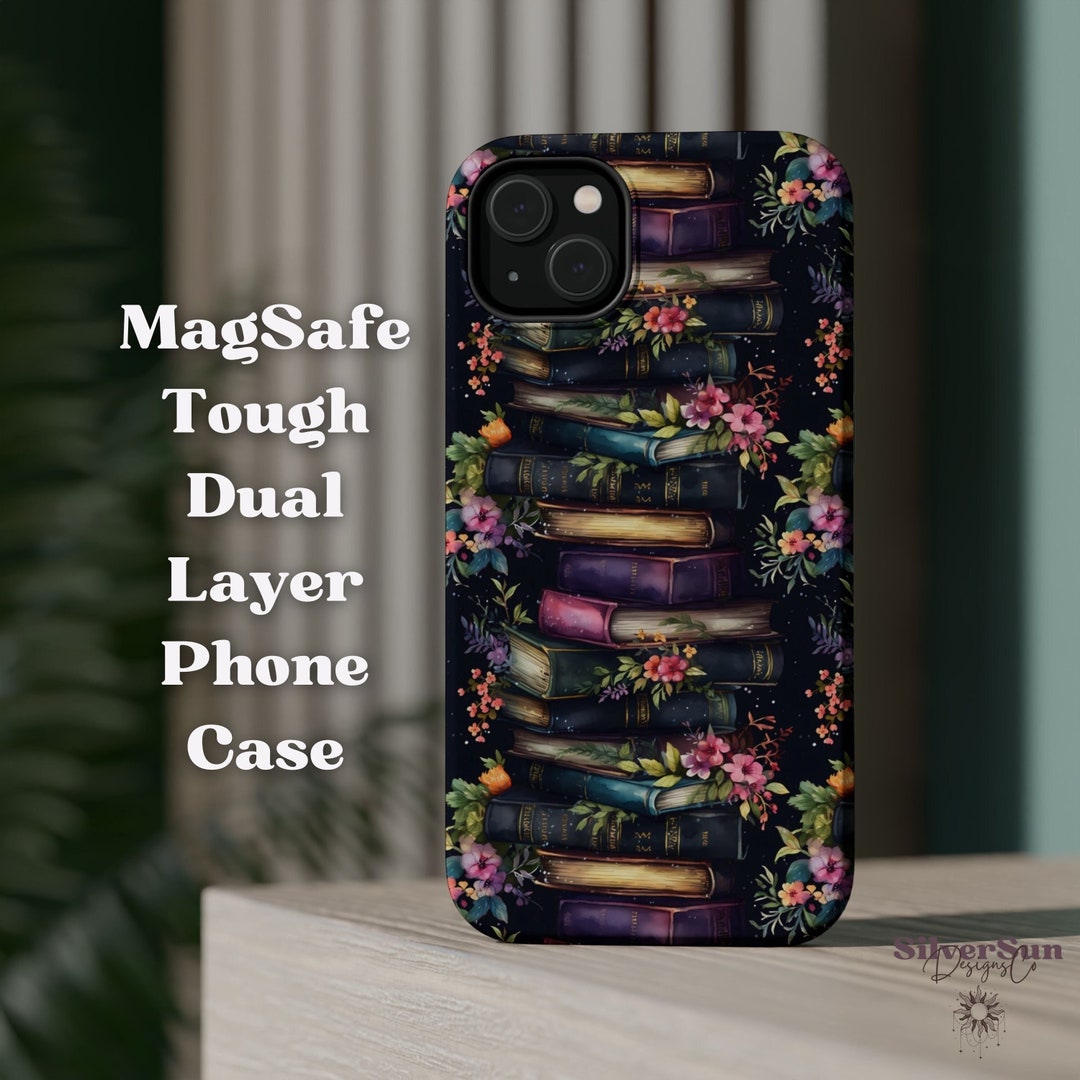 Enchanted Books Magsafe Dual Layer Tough Phone Case, Book Lover, Book ...