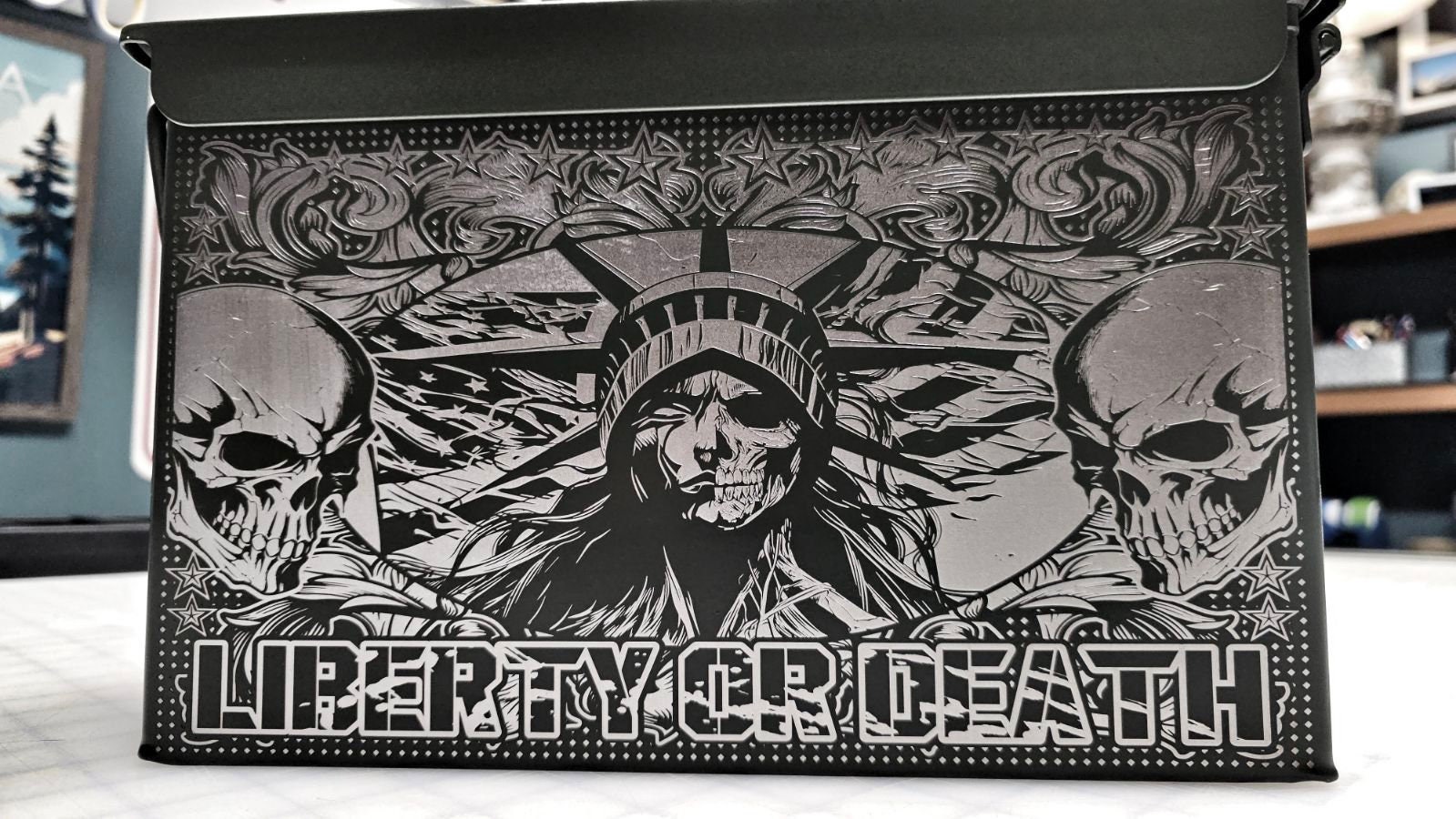 Liberty or Death Laser Engraving File - Etsy