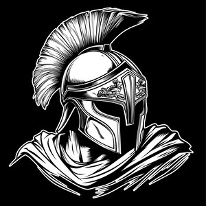 Detailed Spartan Image and Vector - Etsy