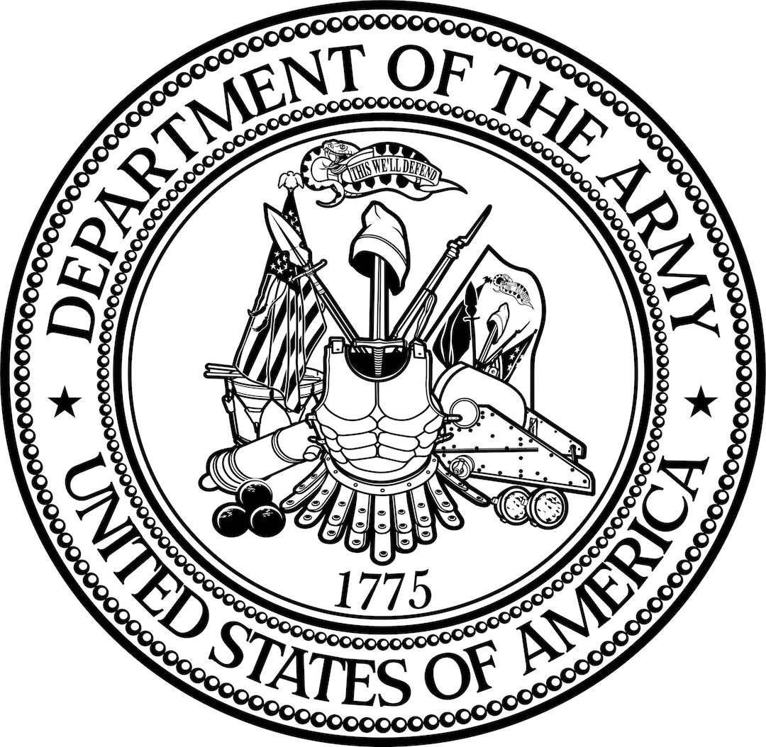 High Definition Department of the Army Seal - Etsy